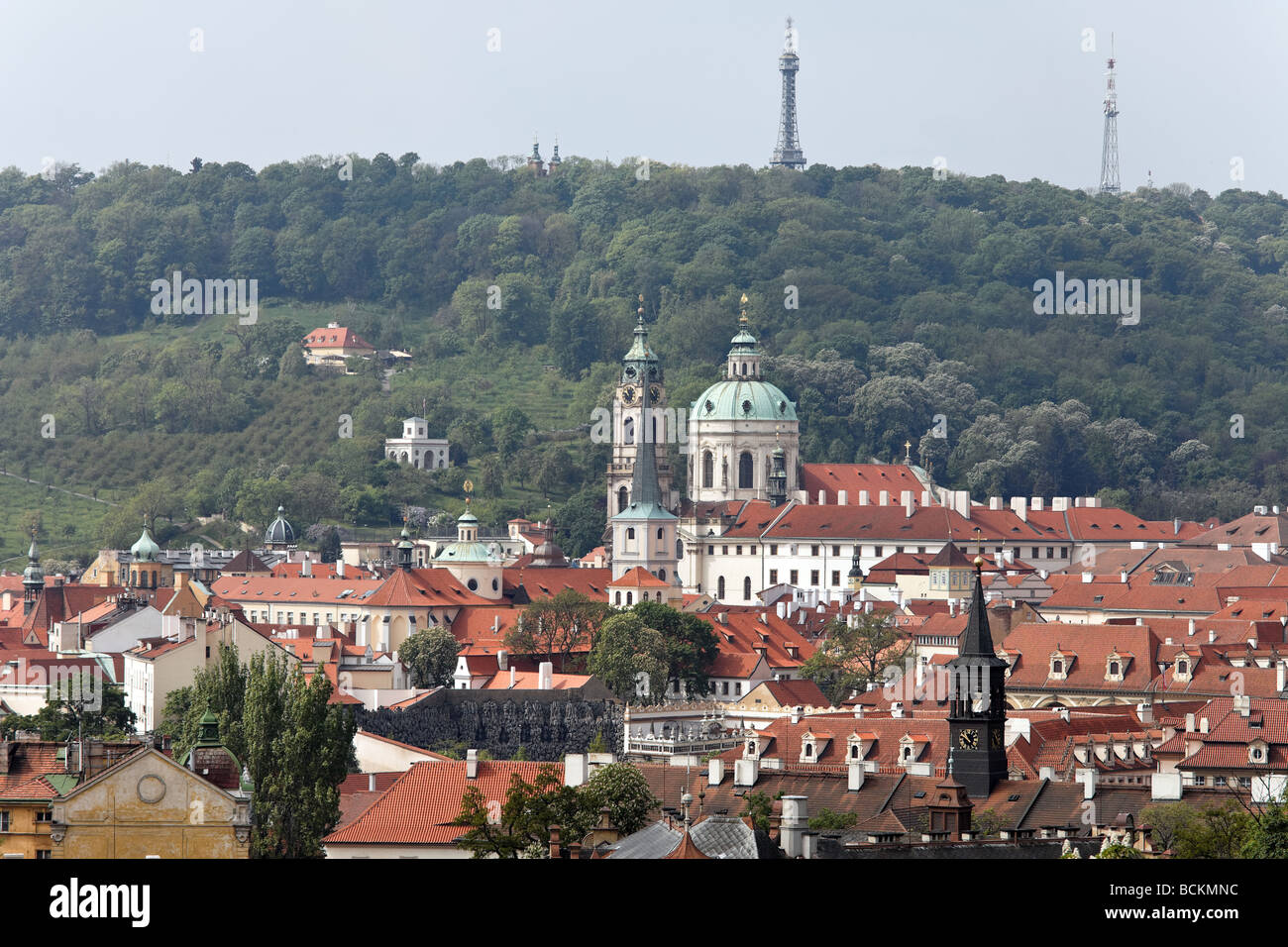 Prague, St. Nicholas Church and the Astronomical Observatory Stock ...