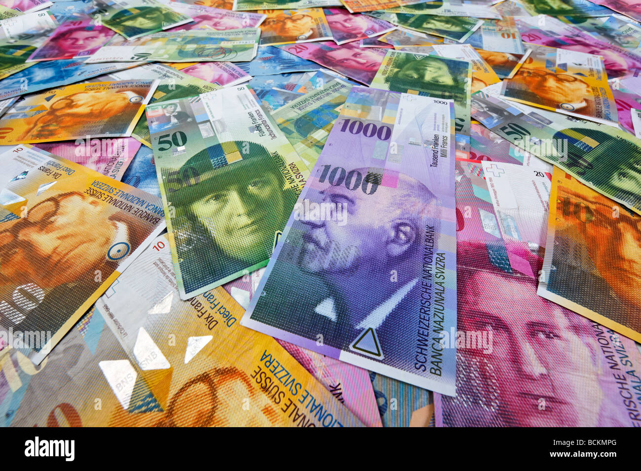 Swiss Franc, money and currency of Switzerland Stock Photo - Alamy