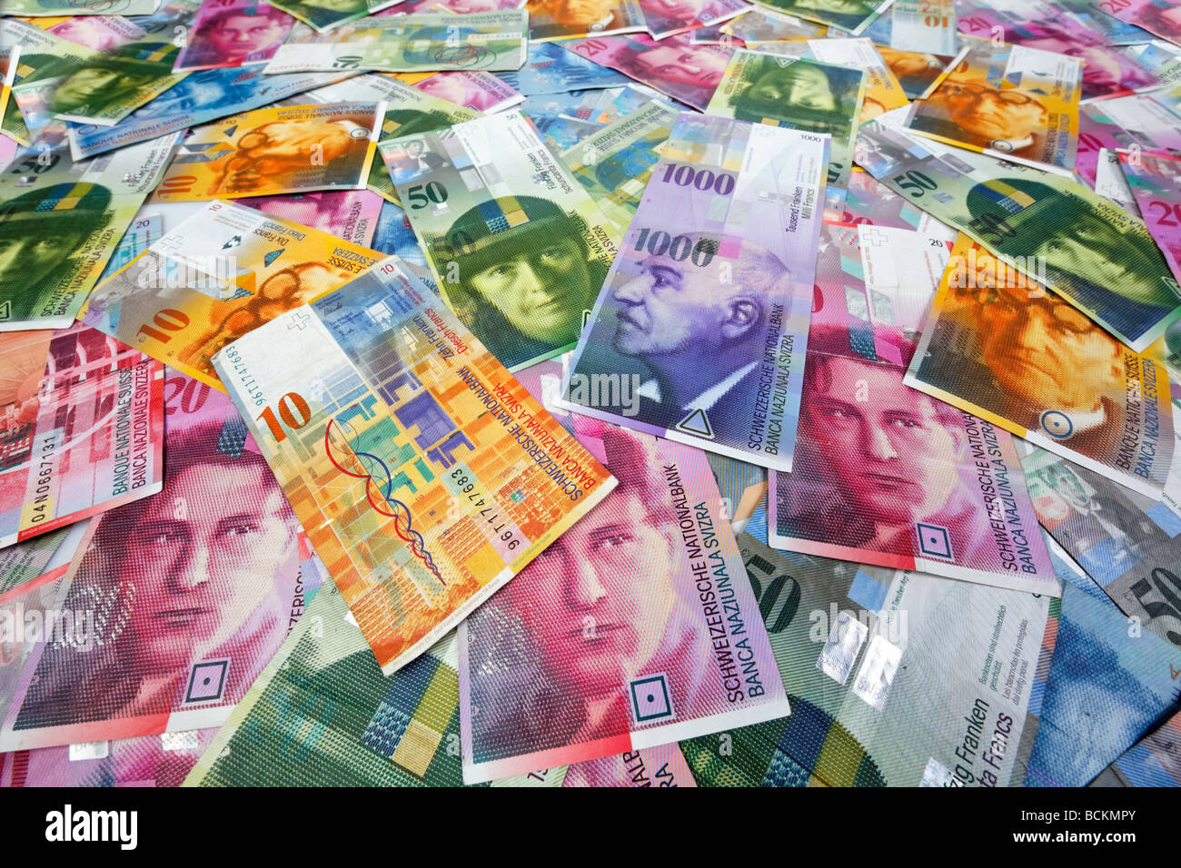Swiss Franc, money and currency of Switzerland Stock Photo - Alamy