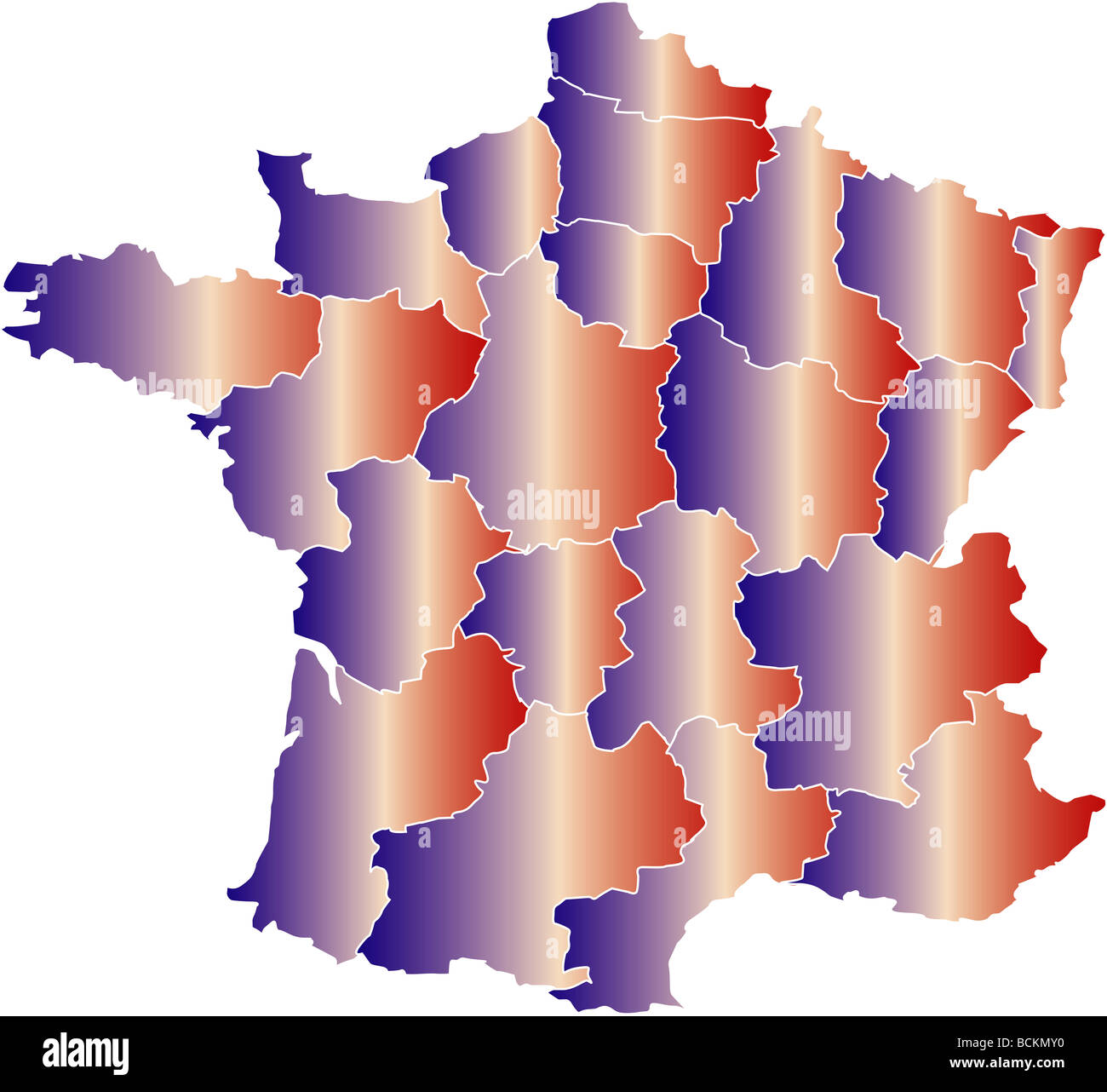 There is a map of France country Stock Photo - Alamy