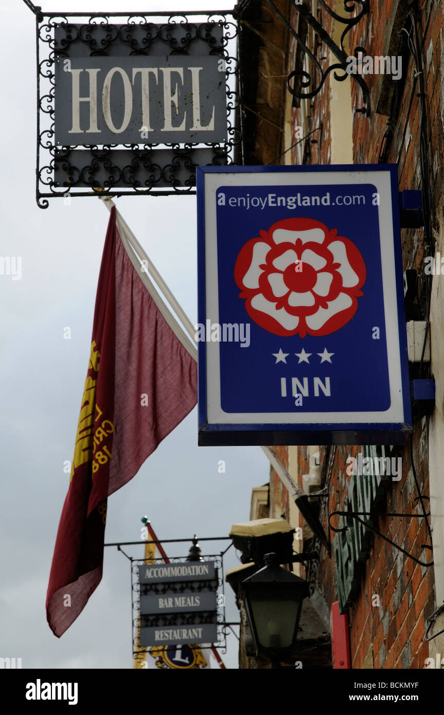 The Enjoy england organisation tudor rose sign on a three star rated ...