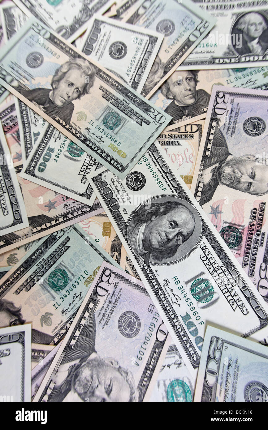 U.S. Dollars banknotes of the United States of America Stock Photo - Alamy