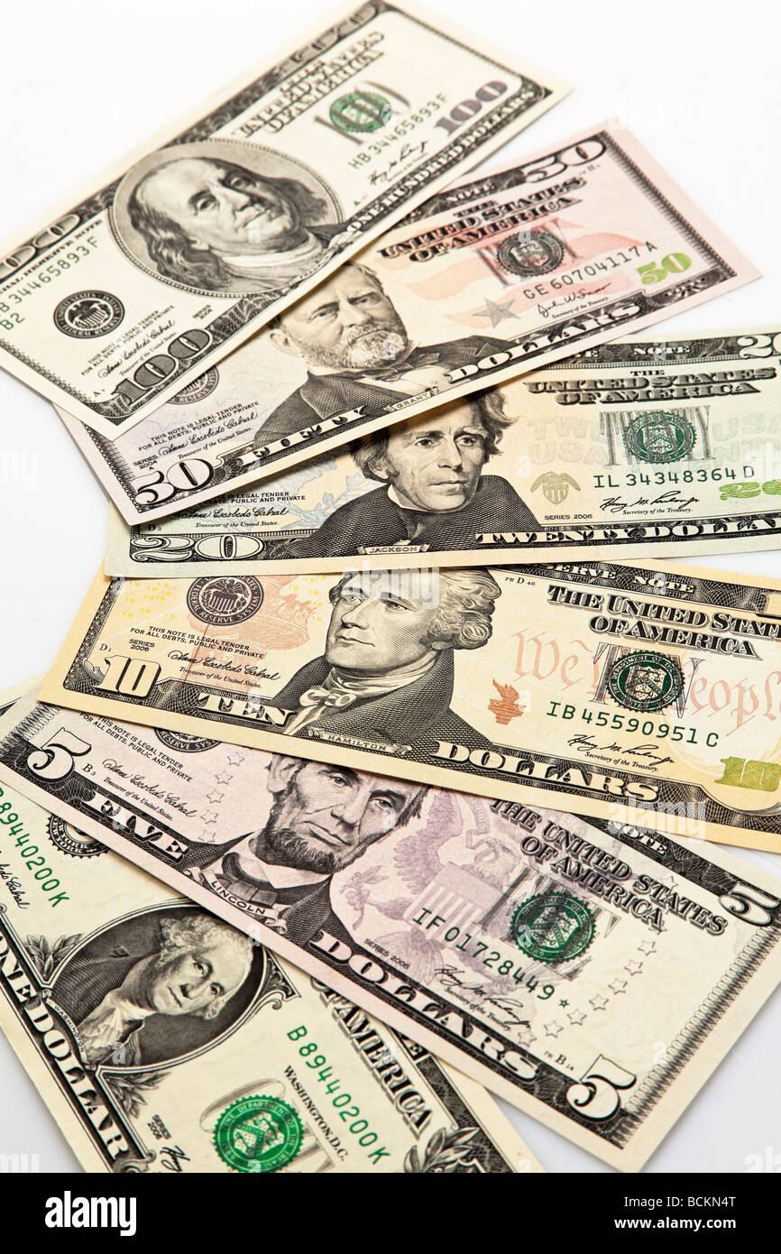 U.S. Dollars banknotes Stock Photo - Alamy