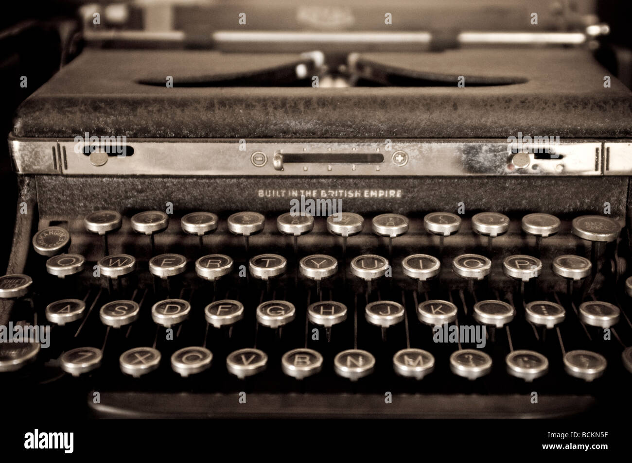 Close up worn typewriter hi-res stock photography and images - Alamy