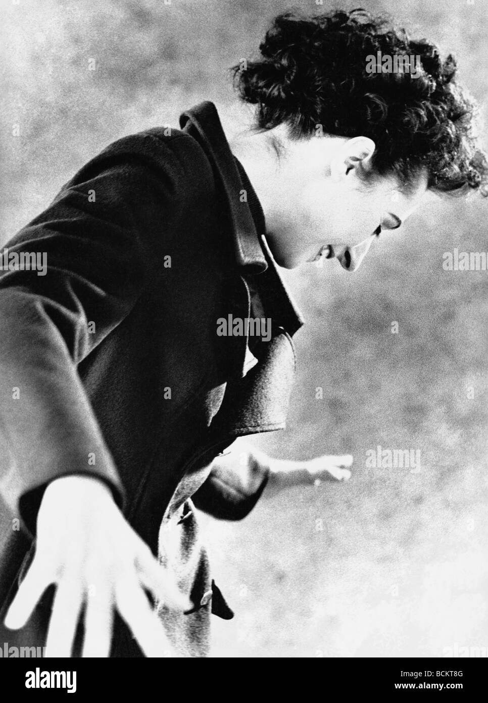 Side view turned Black and White Stock Photos & Images - Alamy