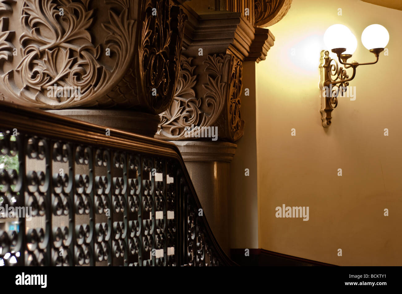 Victorian interior in QVB Queen Victoria Building Sydney NSW Australia ...