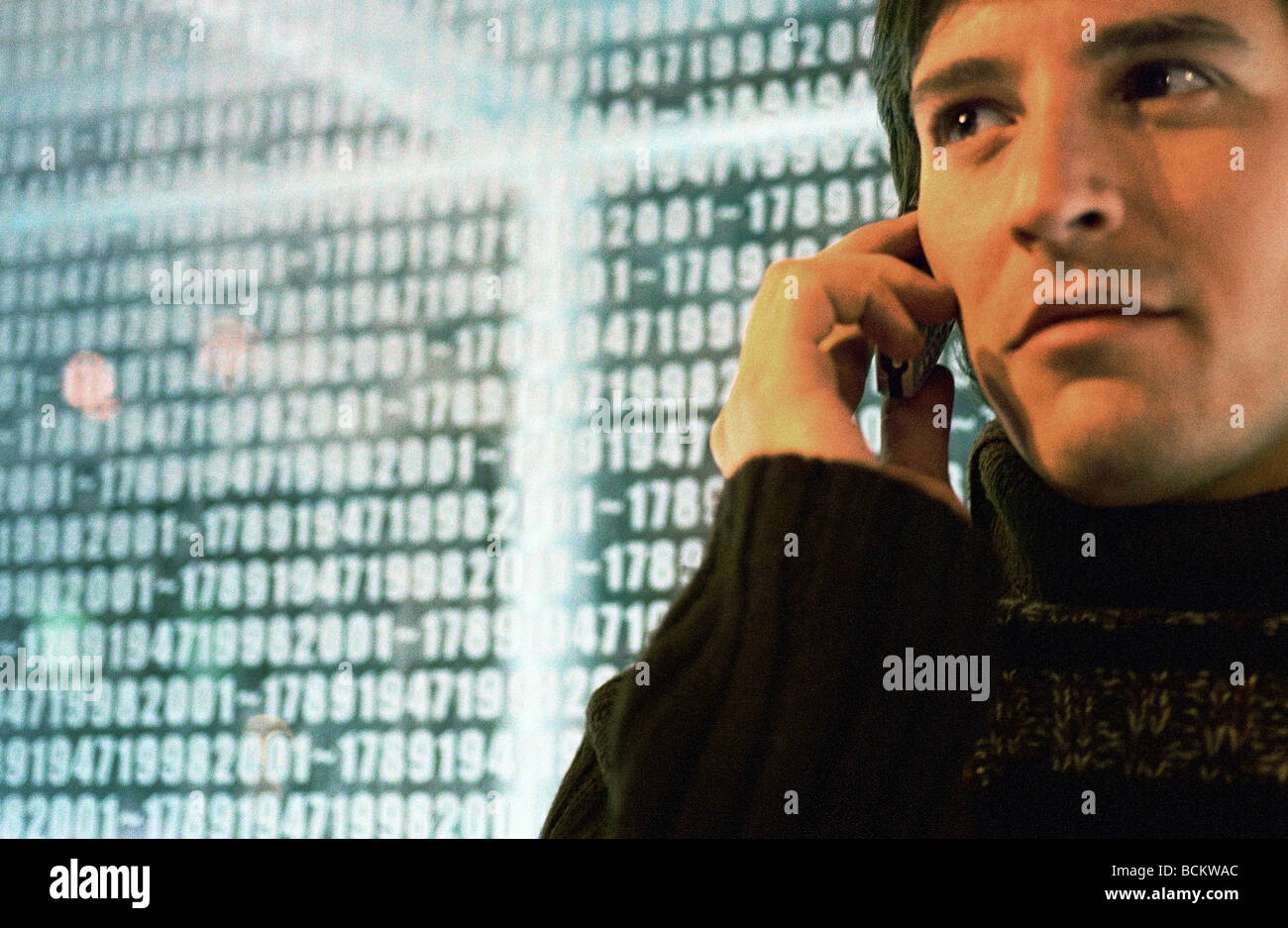 Man using cell phone, close-up Stock Photo - Alamy