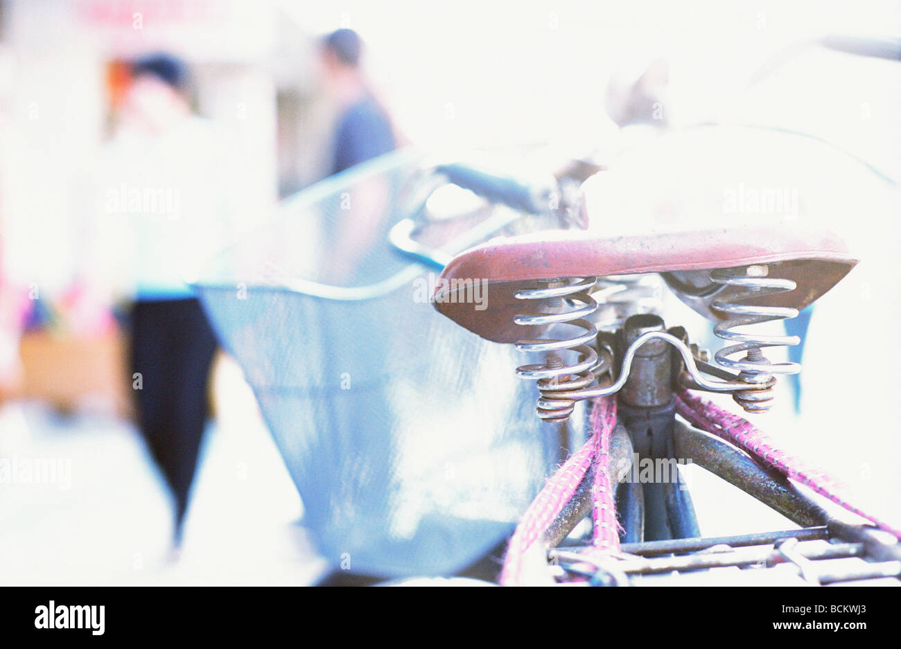 Bicycle, rear view Stock Photo - Alamy