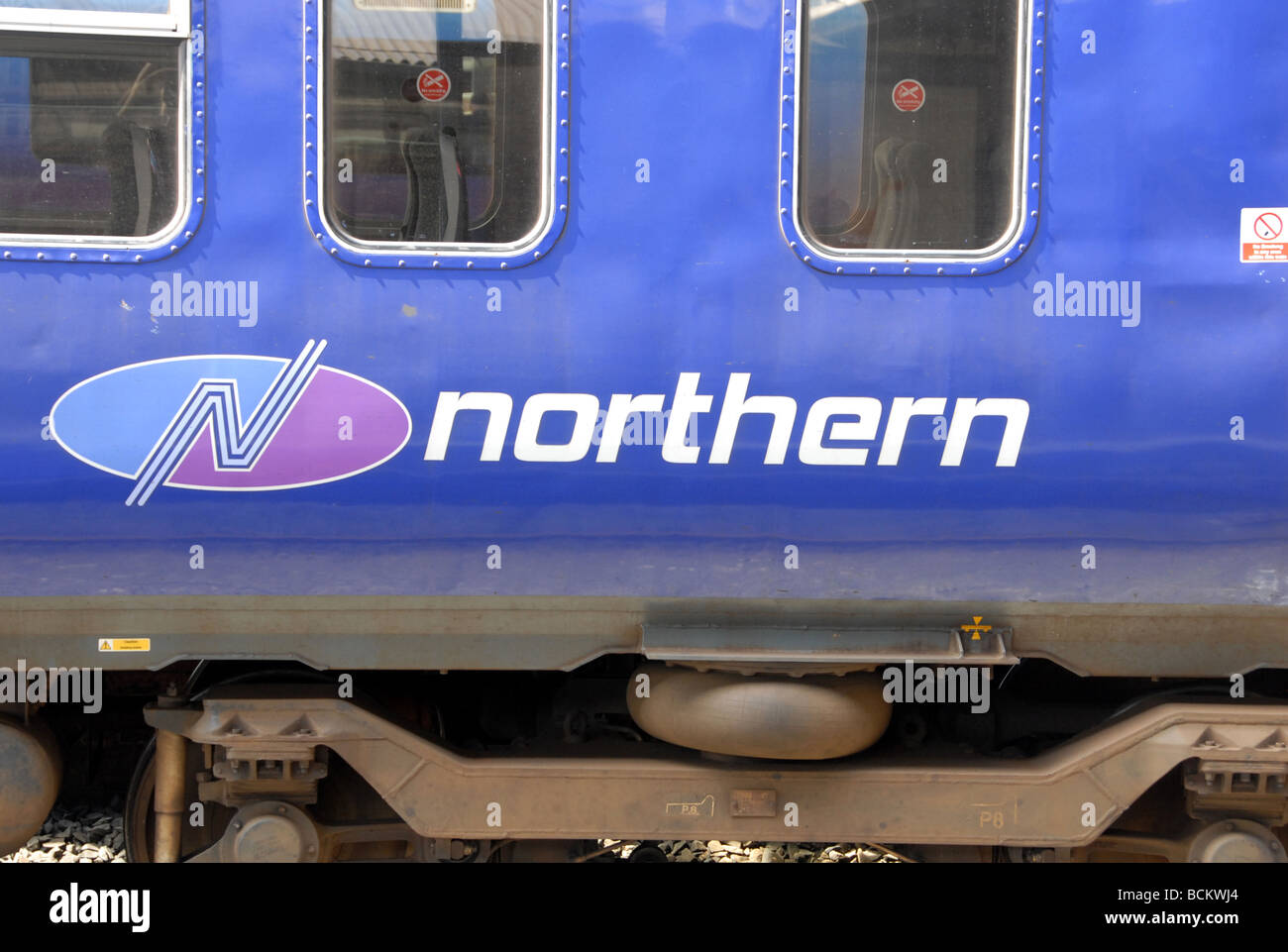 Northern train at Newcastle station England Stock Photo - Alamy
