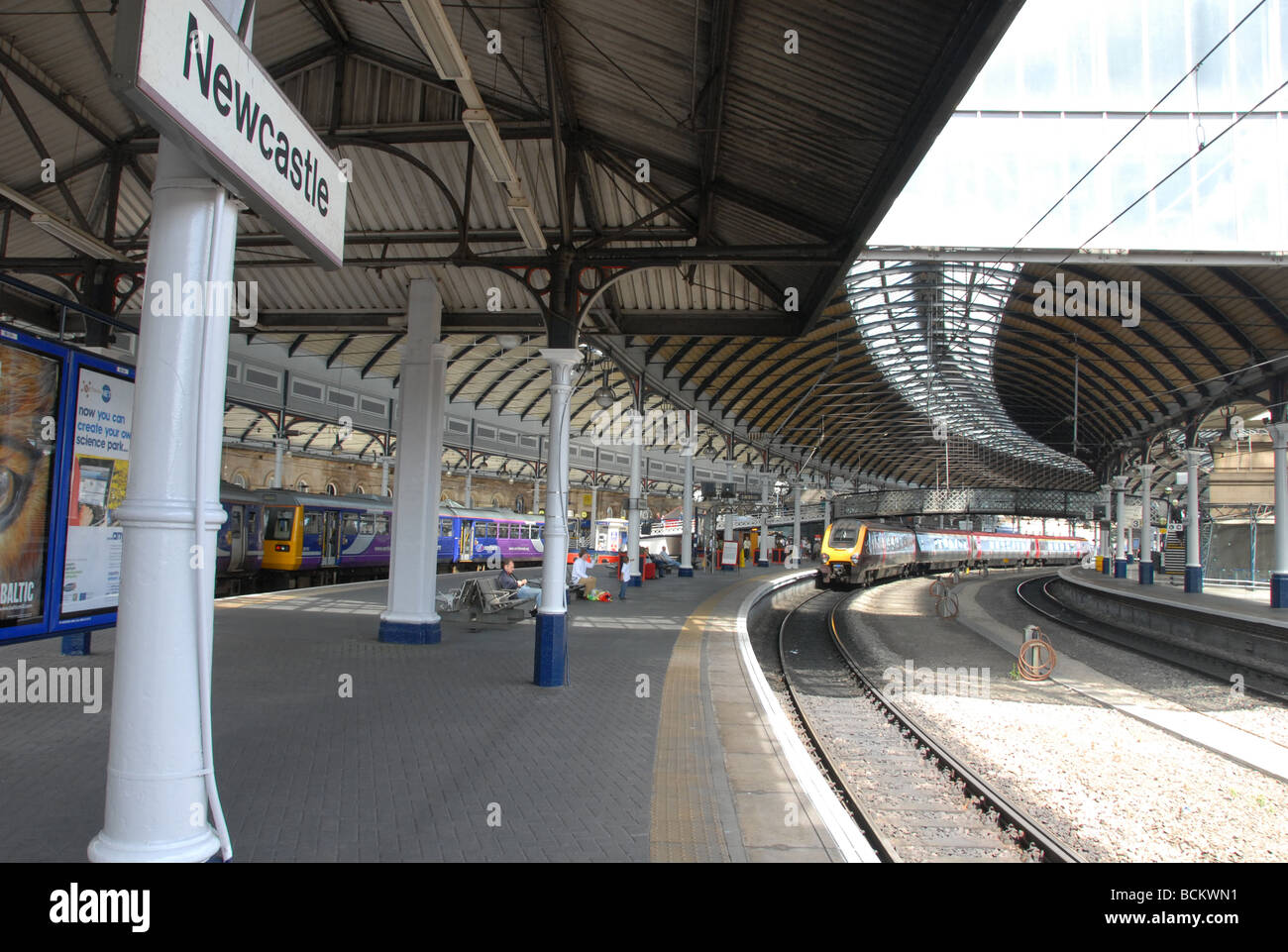 Station at Newcastle upon Tyne England Stock Photo - Alamy