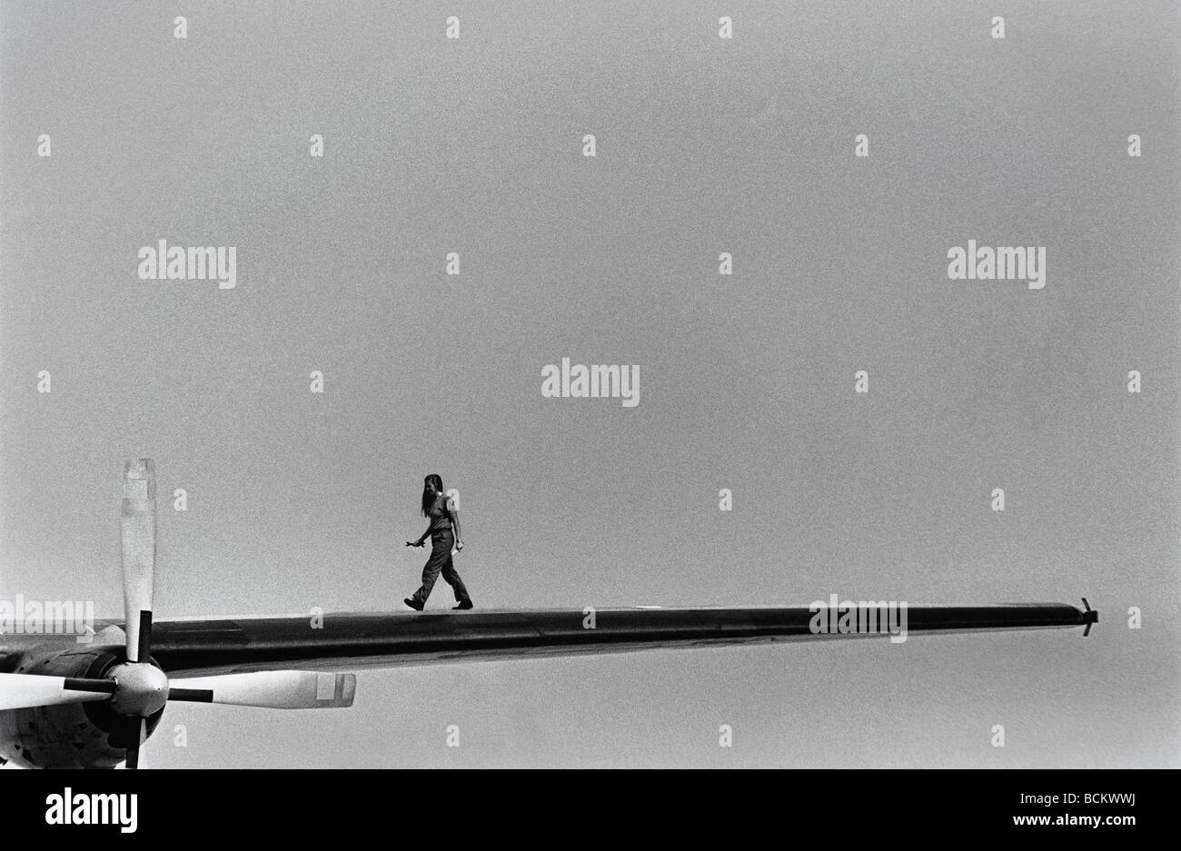 Aviation mechanic working on airplane hi-res stock photography and ...