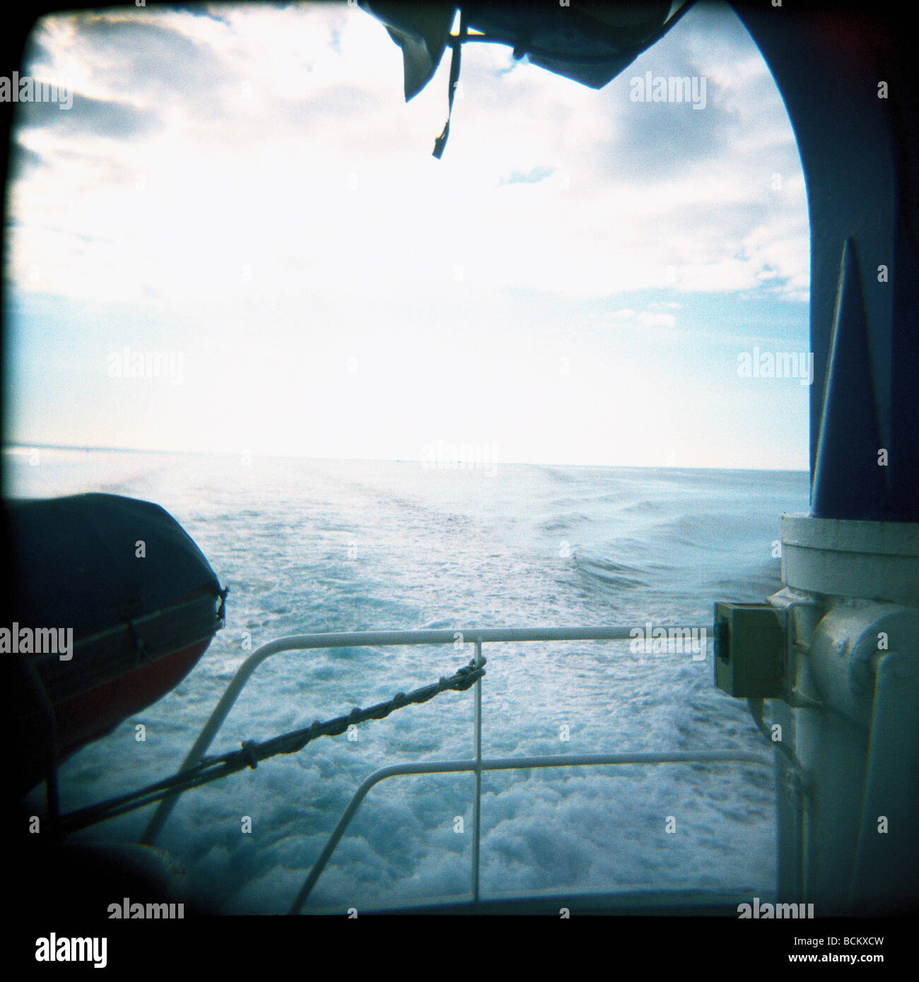 Sea viewed from boat Stock Photo - Alamy