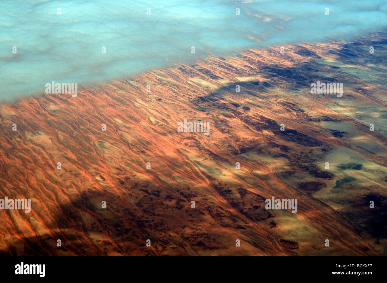 Aerial view of the Australian Outback Stock Photo - Alamy