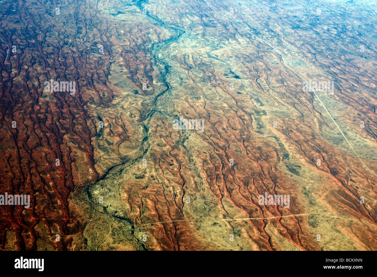 Aerial view of the Australian Outback Stock Photo - Alamy