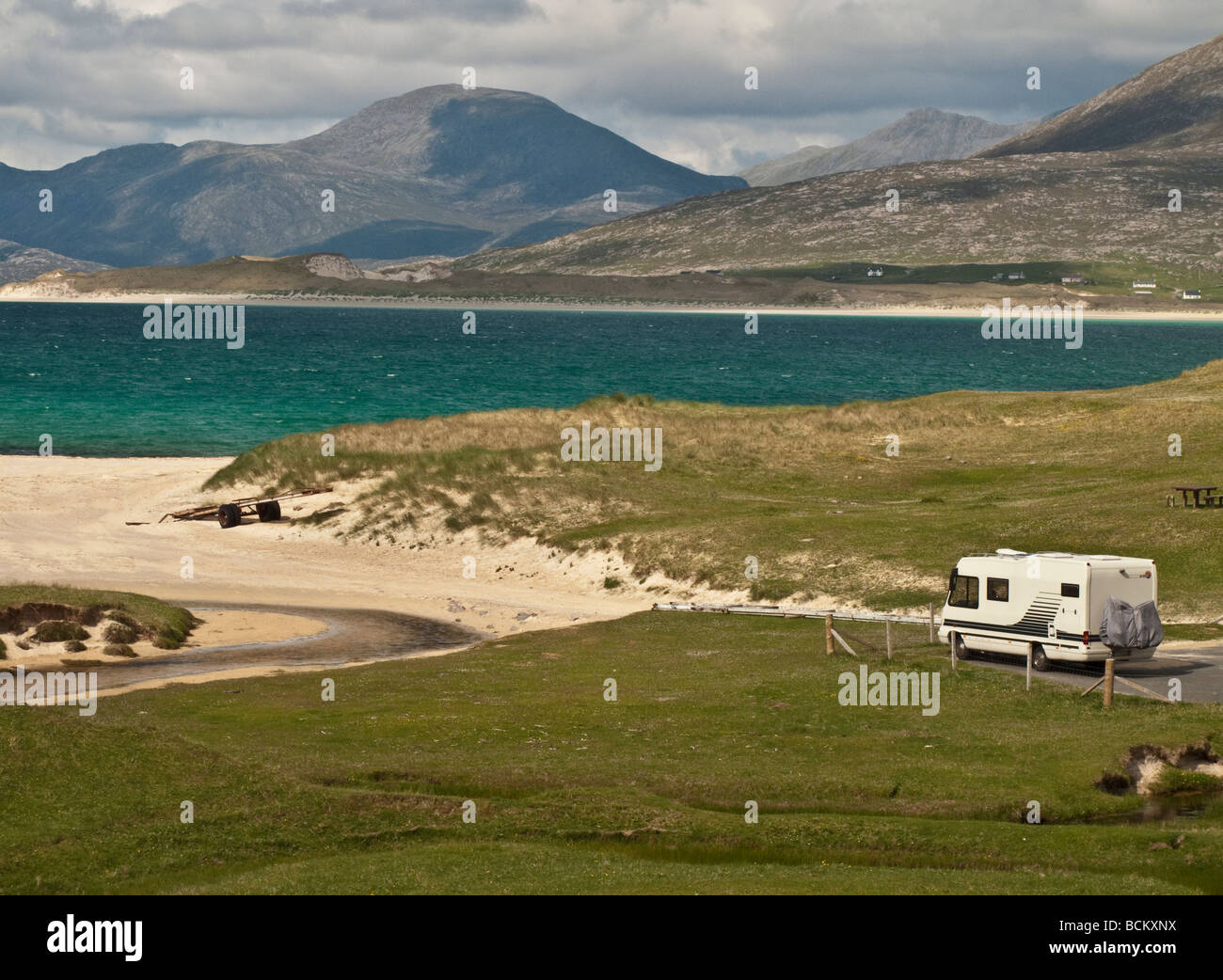 Motorhome at Horgabost South Harris Scotland UK Stock Photo - Alamy