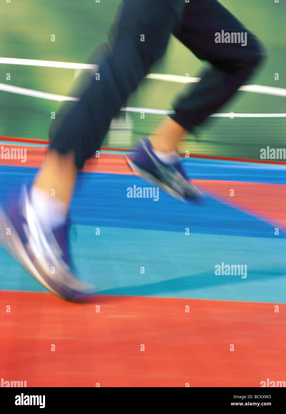 Child leaping one leg hi-res stock photography and images - Alamy