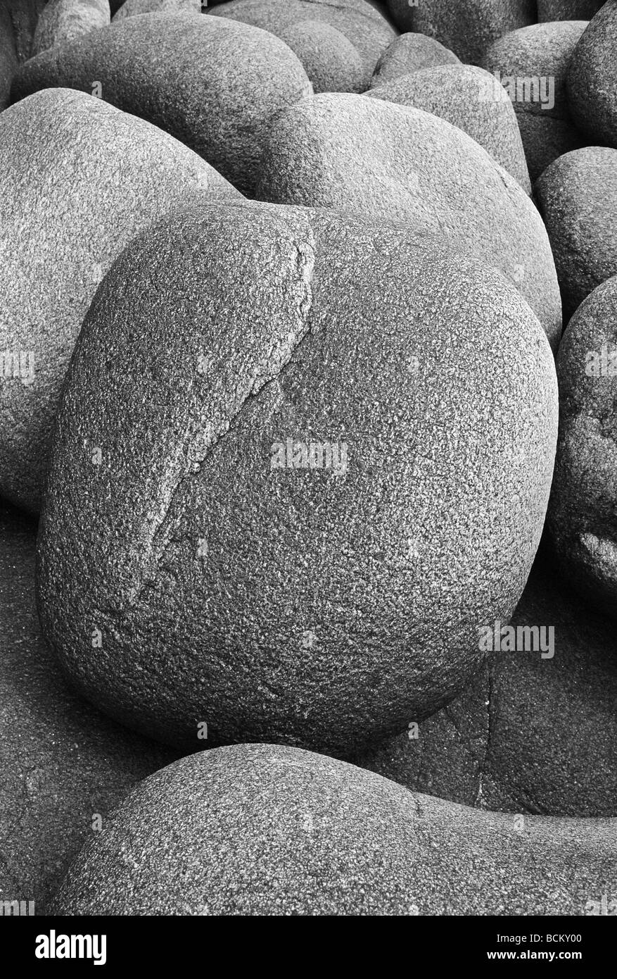 Stones, close-up, b&w Stock Photo - Alamy