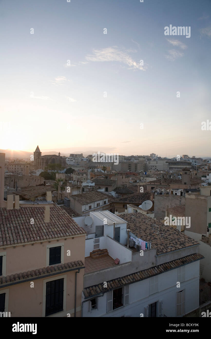 rooftop view of palma majorca Stock Photo - Alamy