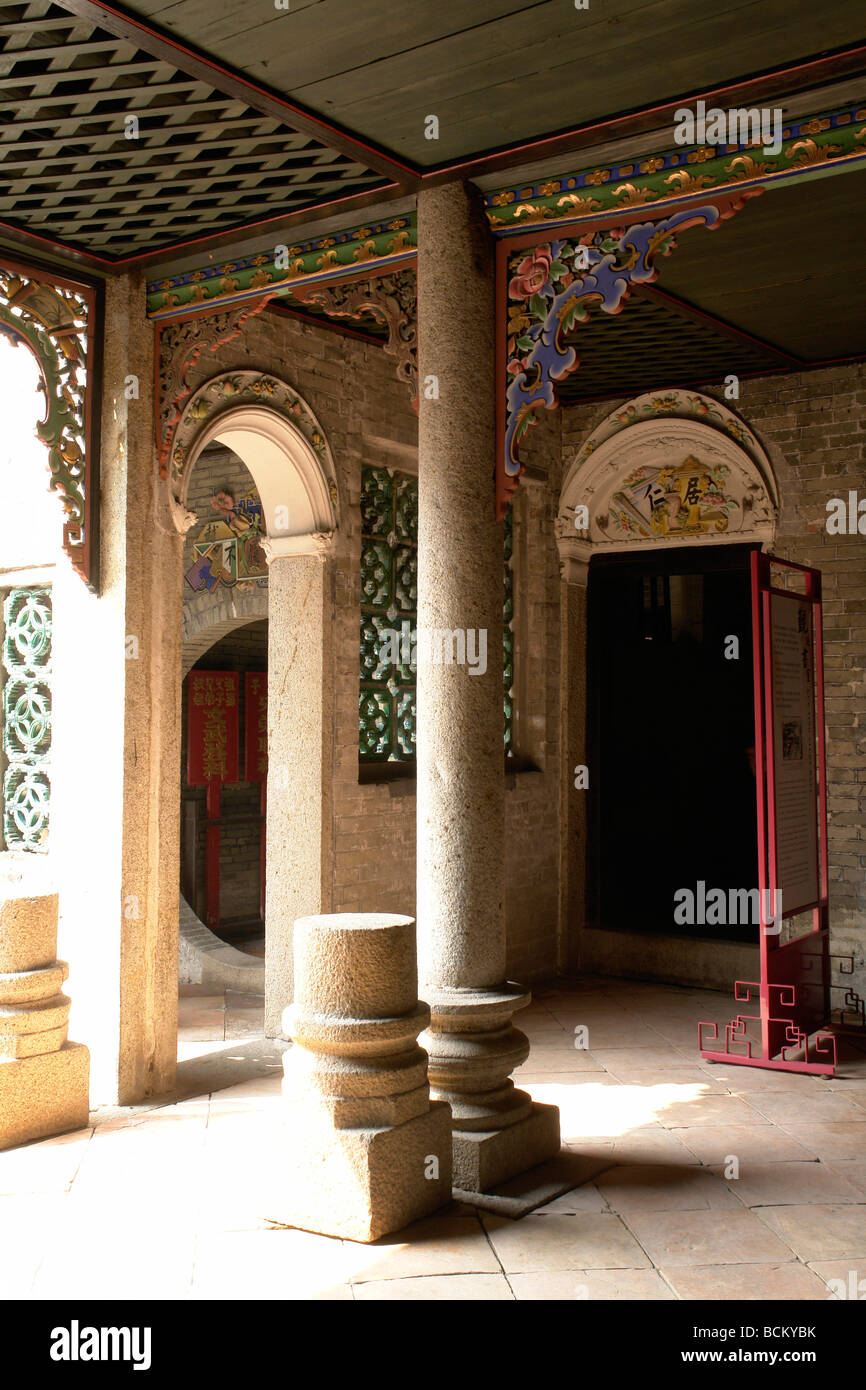 China Hong Kong Tang Clan ancestral Hall. Traditional chinese ...