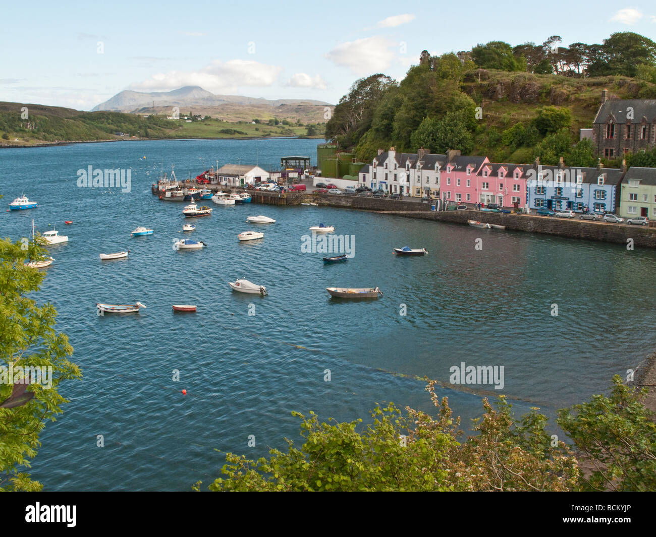 Portree Harbour Skye Scotland UK Stock Photo - Alamy