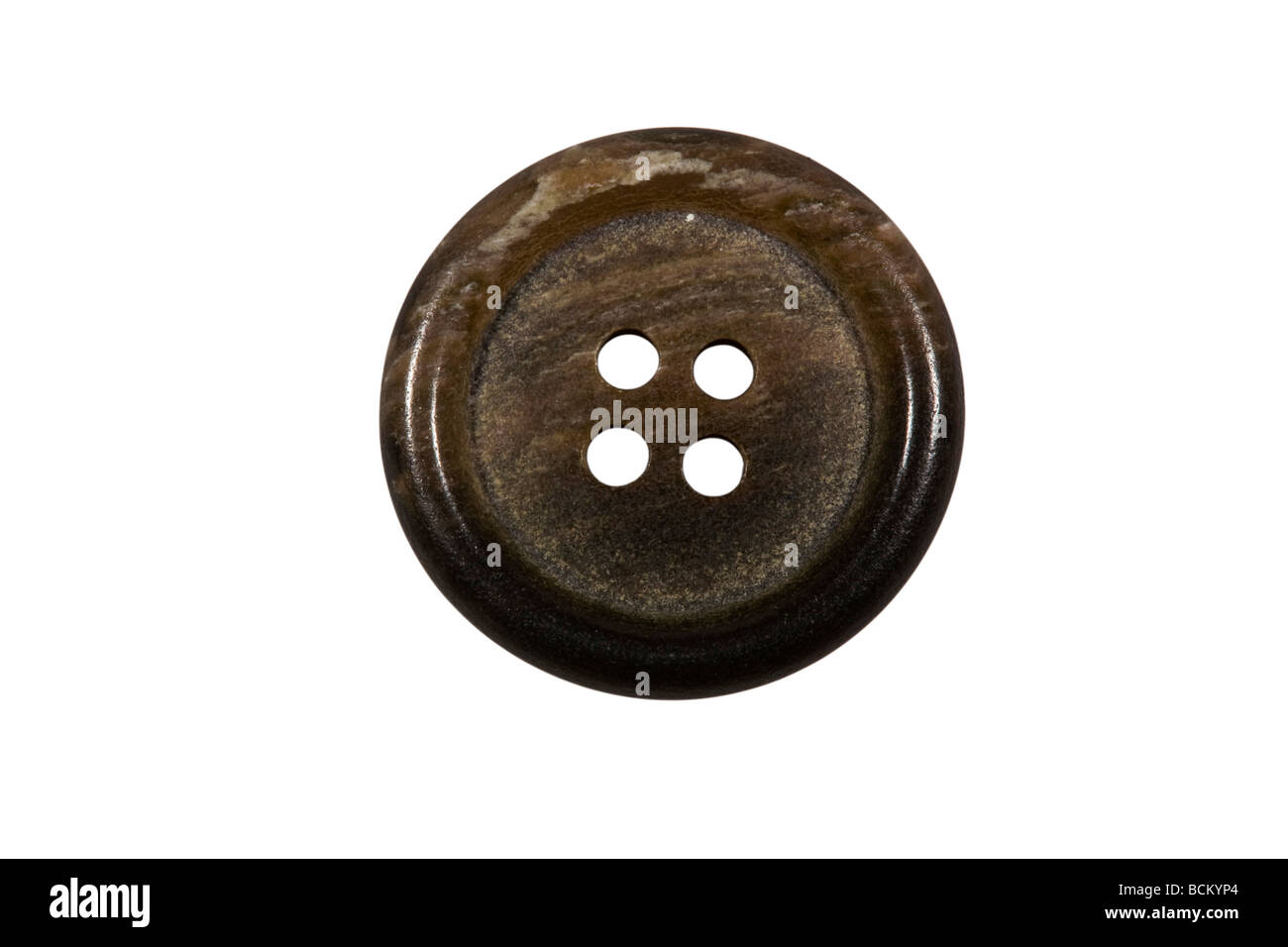 Brown wood coloured button Stock Photo - Alamy