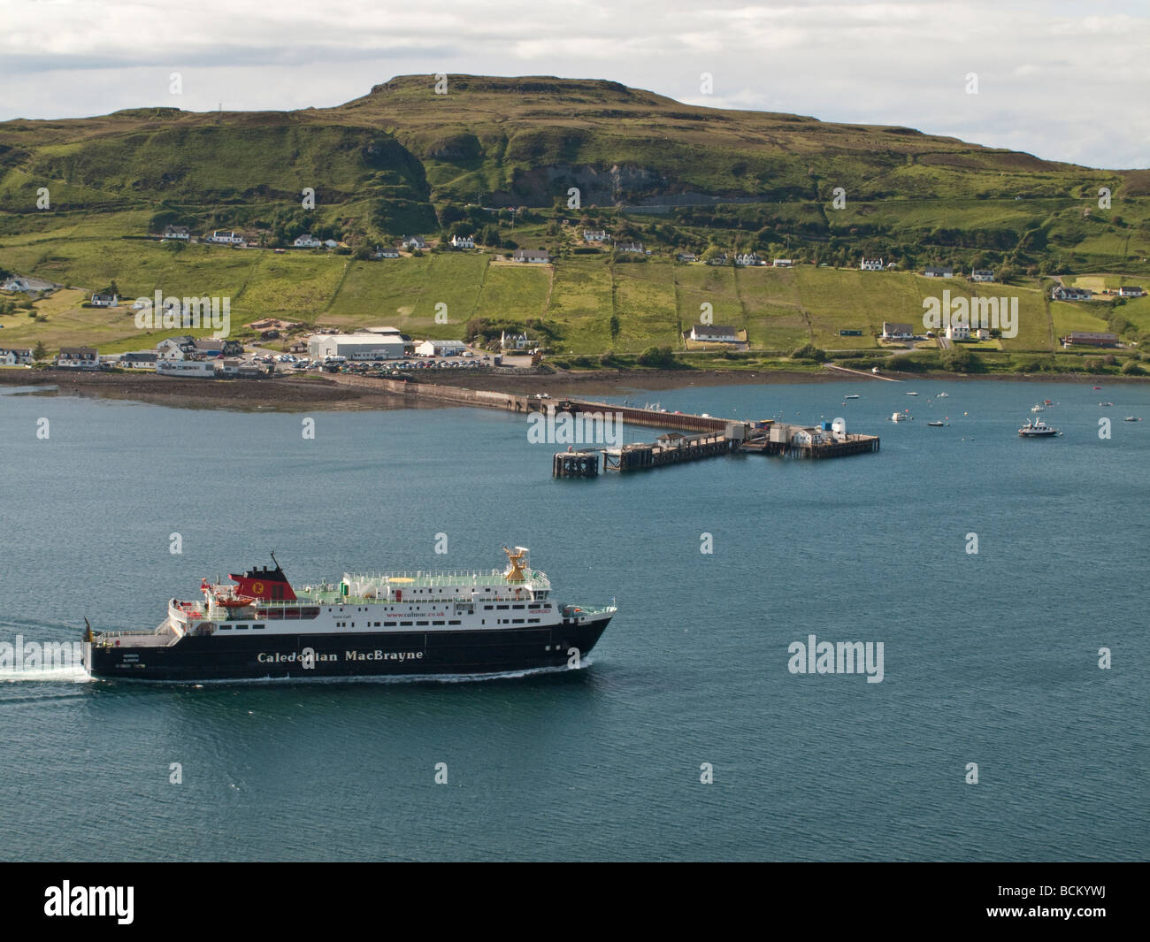 Ferry approaching Uig Harbour Skye Scotland UK Stock Photo - Alamy