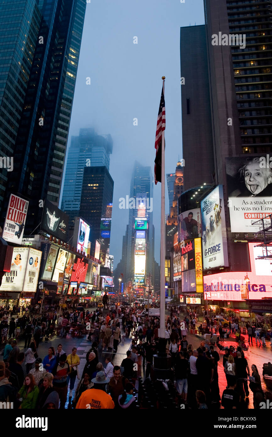 Times Square at Night Stock Photo - Alamy