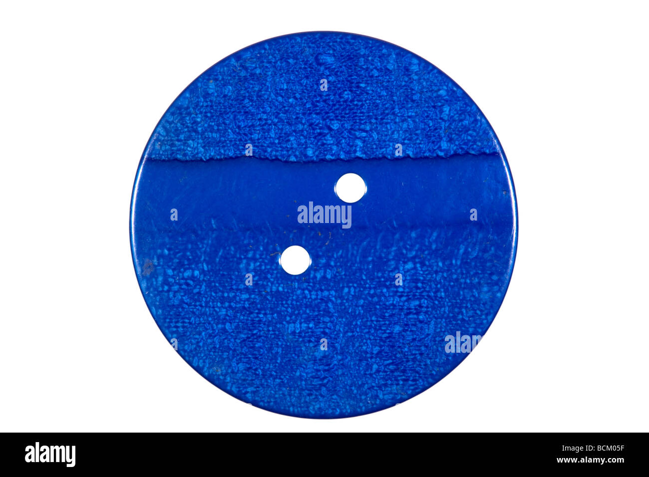 Bright blue coloured button Stock Photo - Alamy