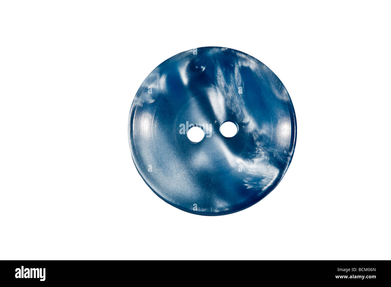 Blue and white coloured button Stock Photo - Alamy
