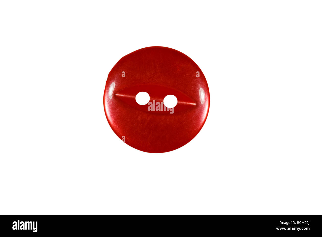 Red coloured button Stock Photo - Alamy