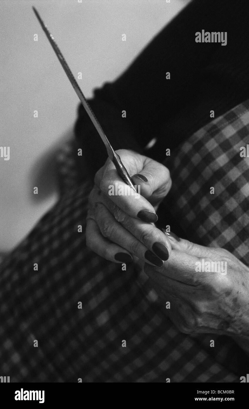 Apron hands Black and White Stock Photos & Images - Alamy