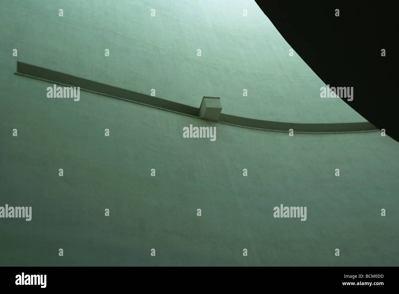 Interior architectural shot, low angle view of concrete wall Stock ...