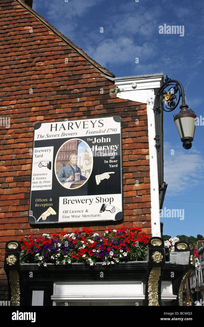 Harveys brewery shop sign hi-res stock photography and images - Alamy