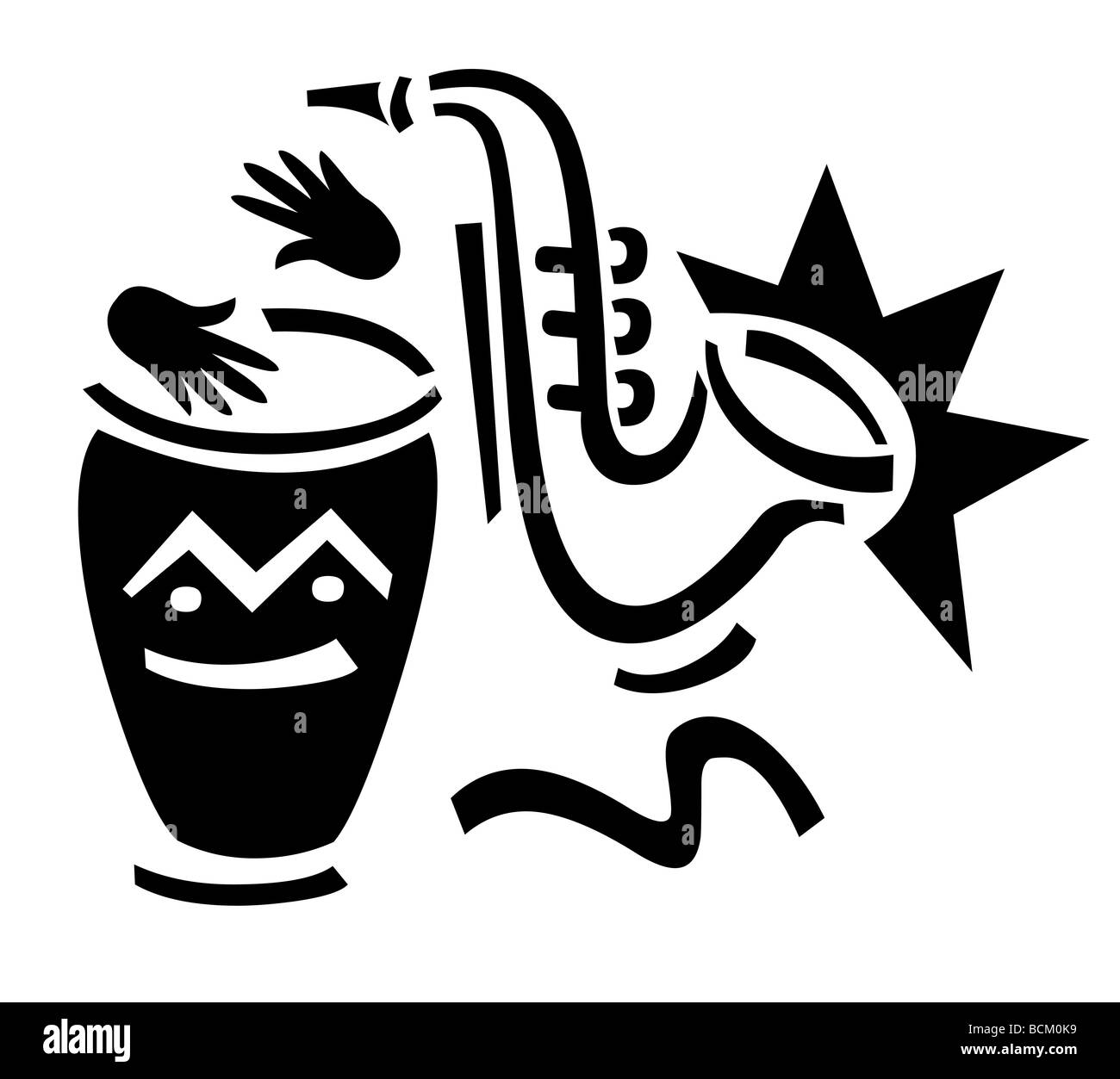 Latin music illustration hi-res stock photography and images - Alamy