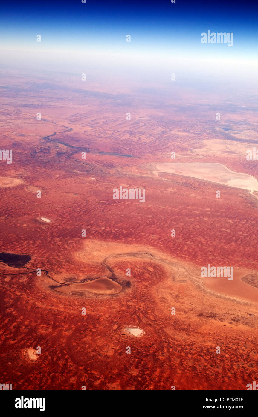 Aerial view of the Australian Outback Stock Photo - Alamy