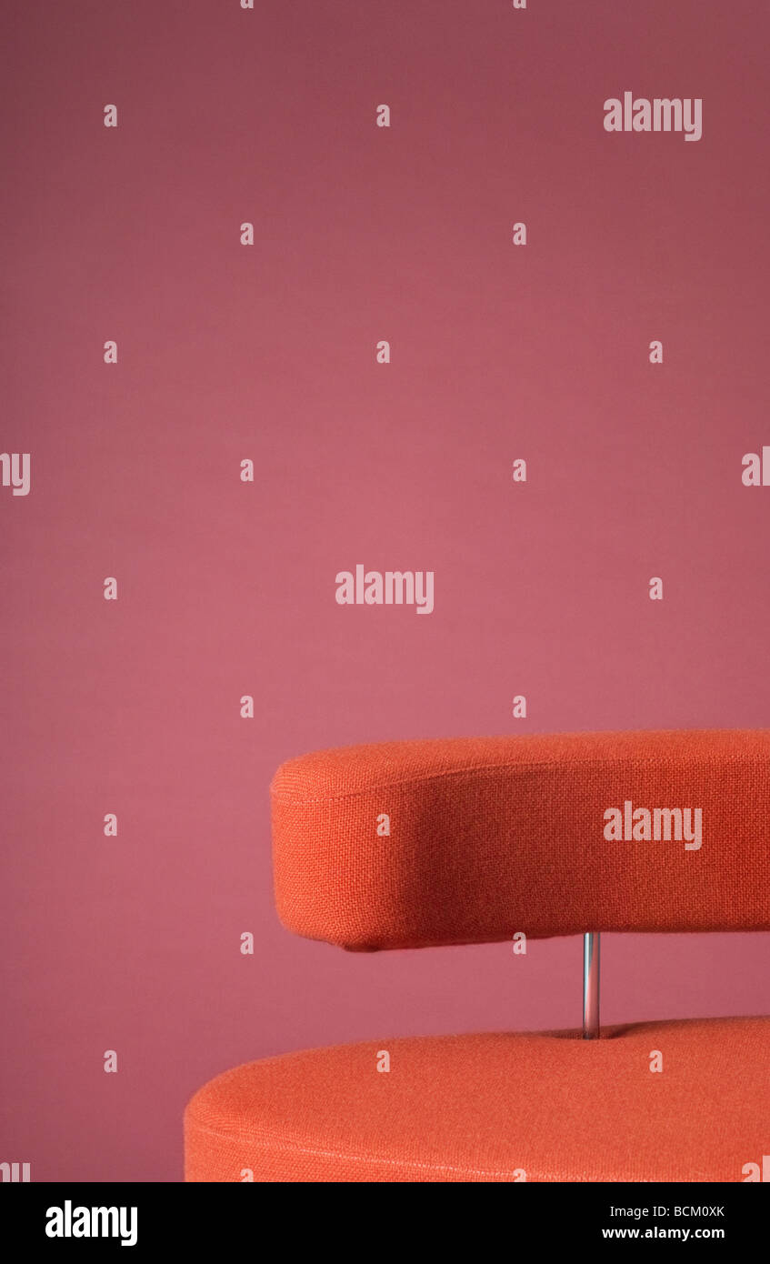 Red arm chair, cropped view Stock Photo - Alamy