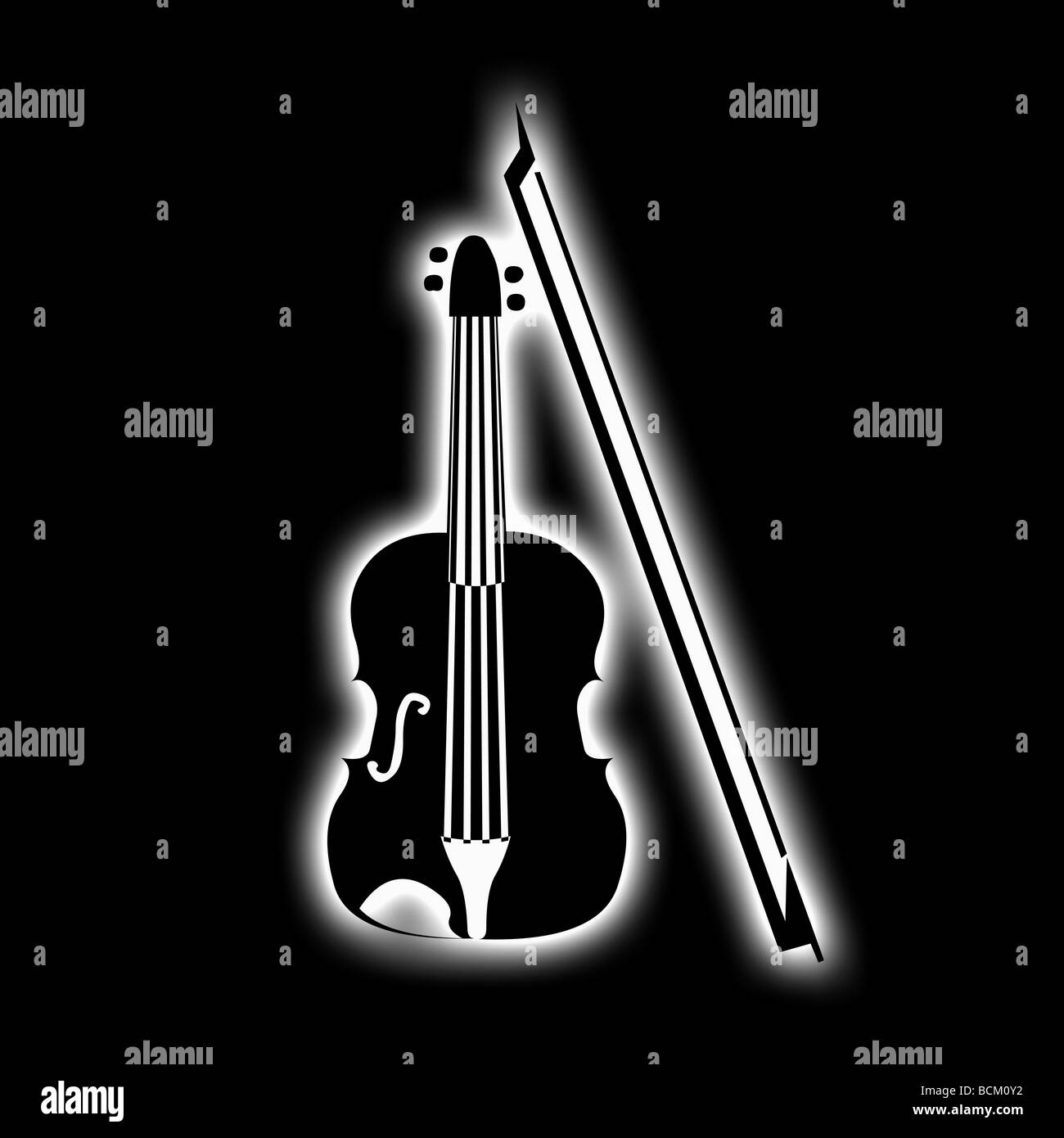 Violin sign Black and White Stock Photos & Images - Alamy