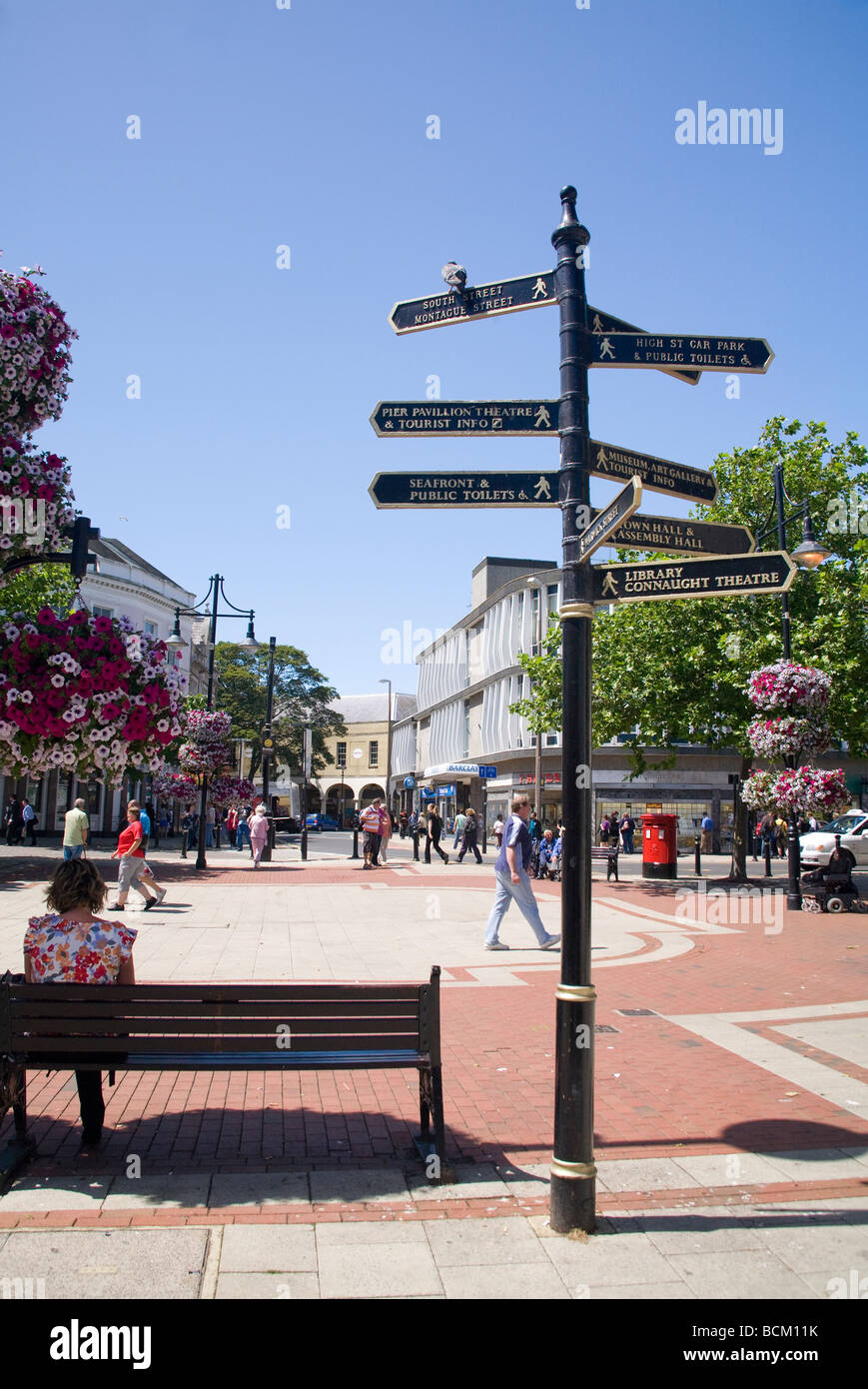 Worthing town centre. West Sussex, England Stock Photo - Alamy