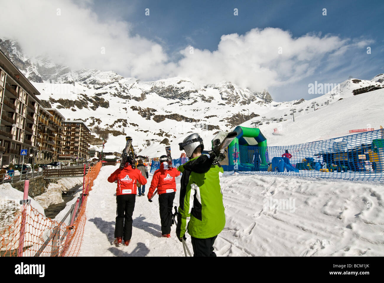 Cervinia Aosta Italy Stock Photo - Alamy