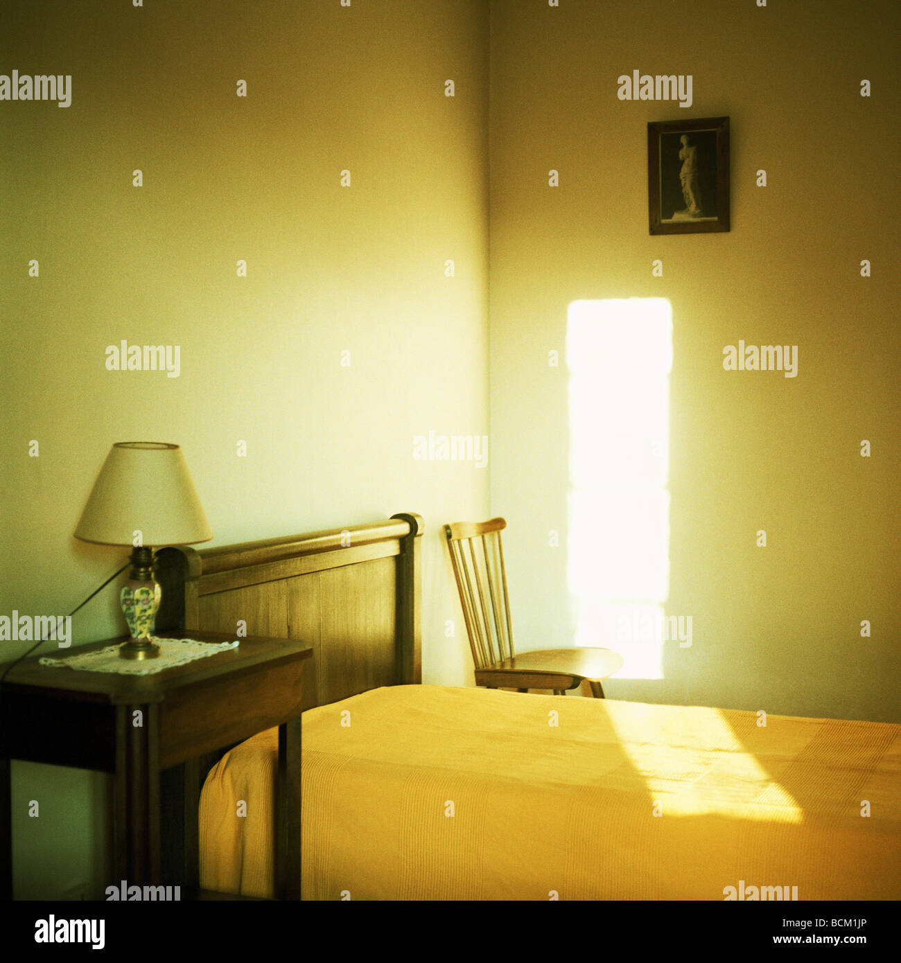 Beam of light in bedroom Stock Photo - Alamy