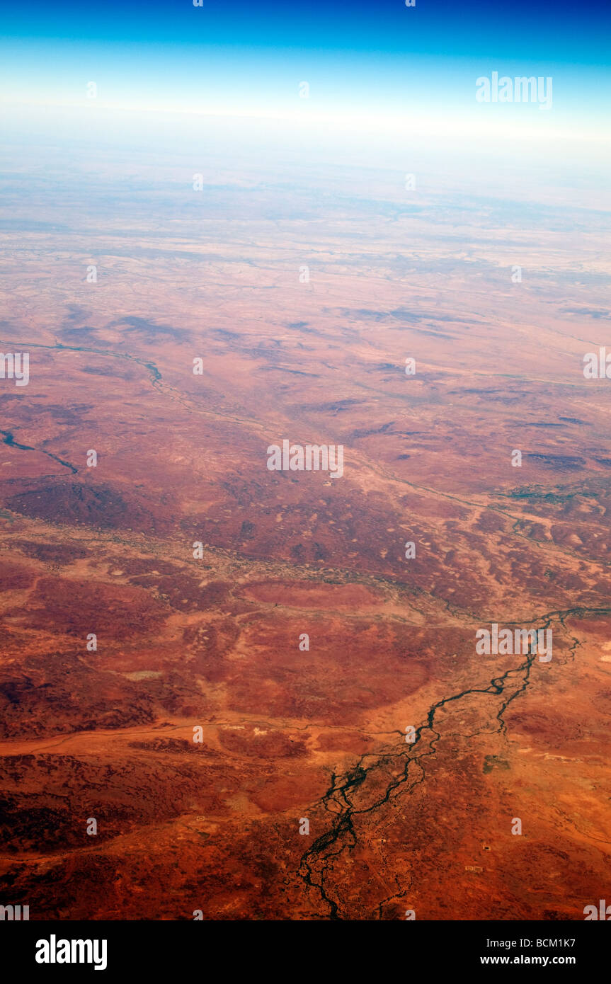 Aerial view of the Australian Outback Stock Photo - Alamy