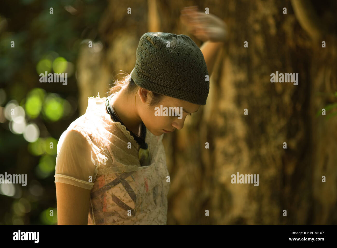 Three young women raising hands hi-res stock photography and images - Alamy