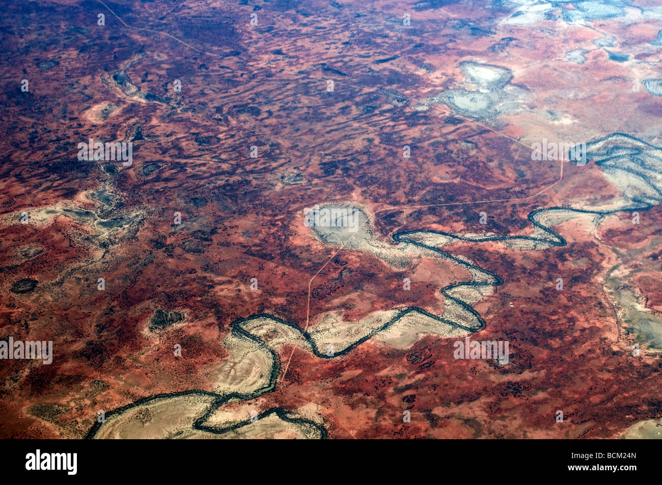 Aerial view of the Australian Outback Stock Photo - Alamy