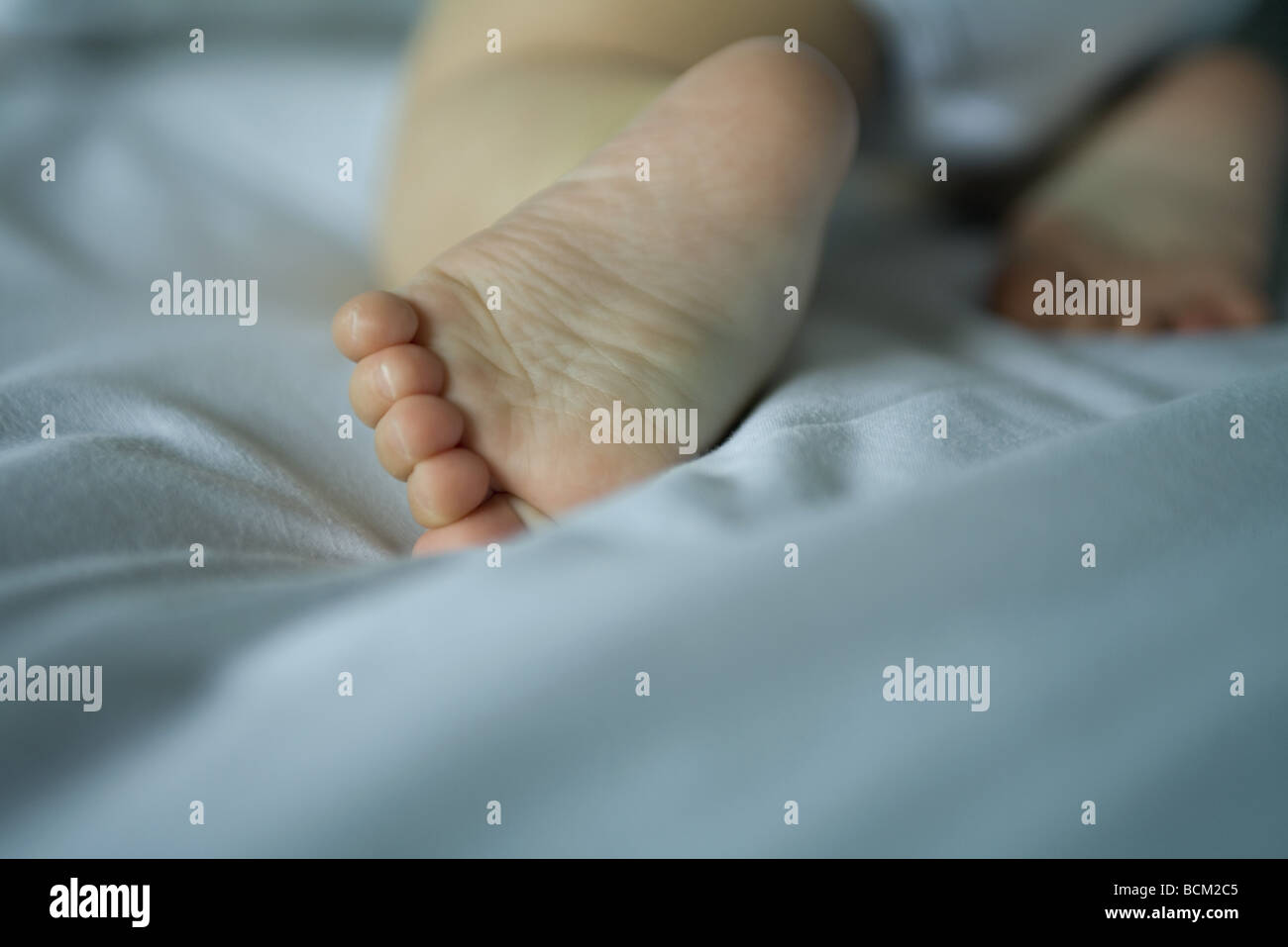 Baby's foot, rear view, close-up Stock Photo - Alamy