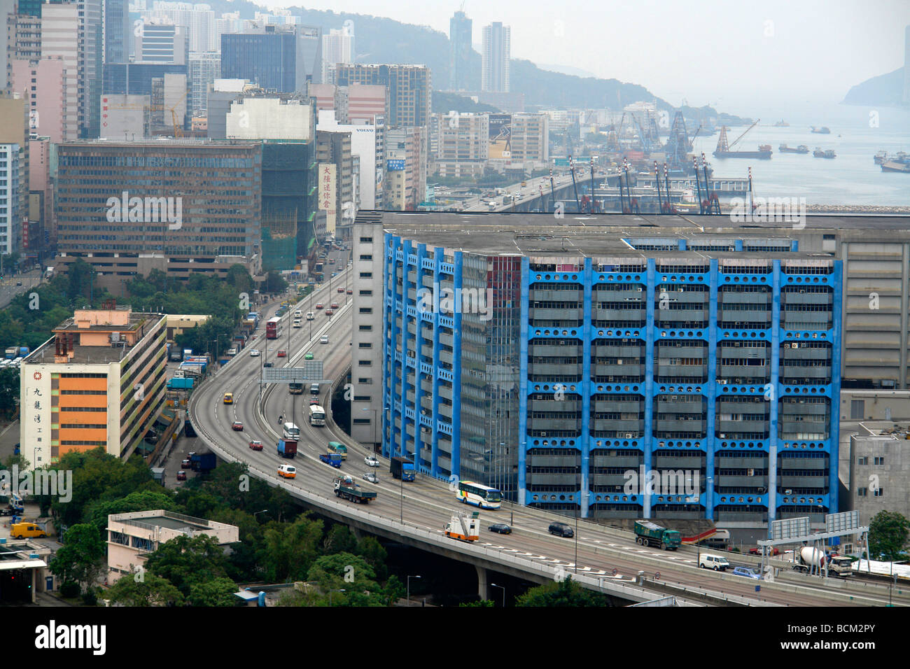China Hong Kong highway through urban East kowloon Stock Photo - Alamy
