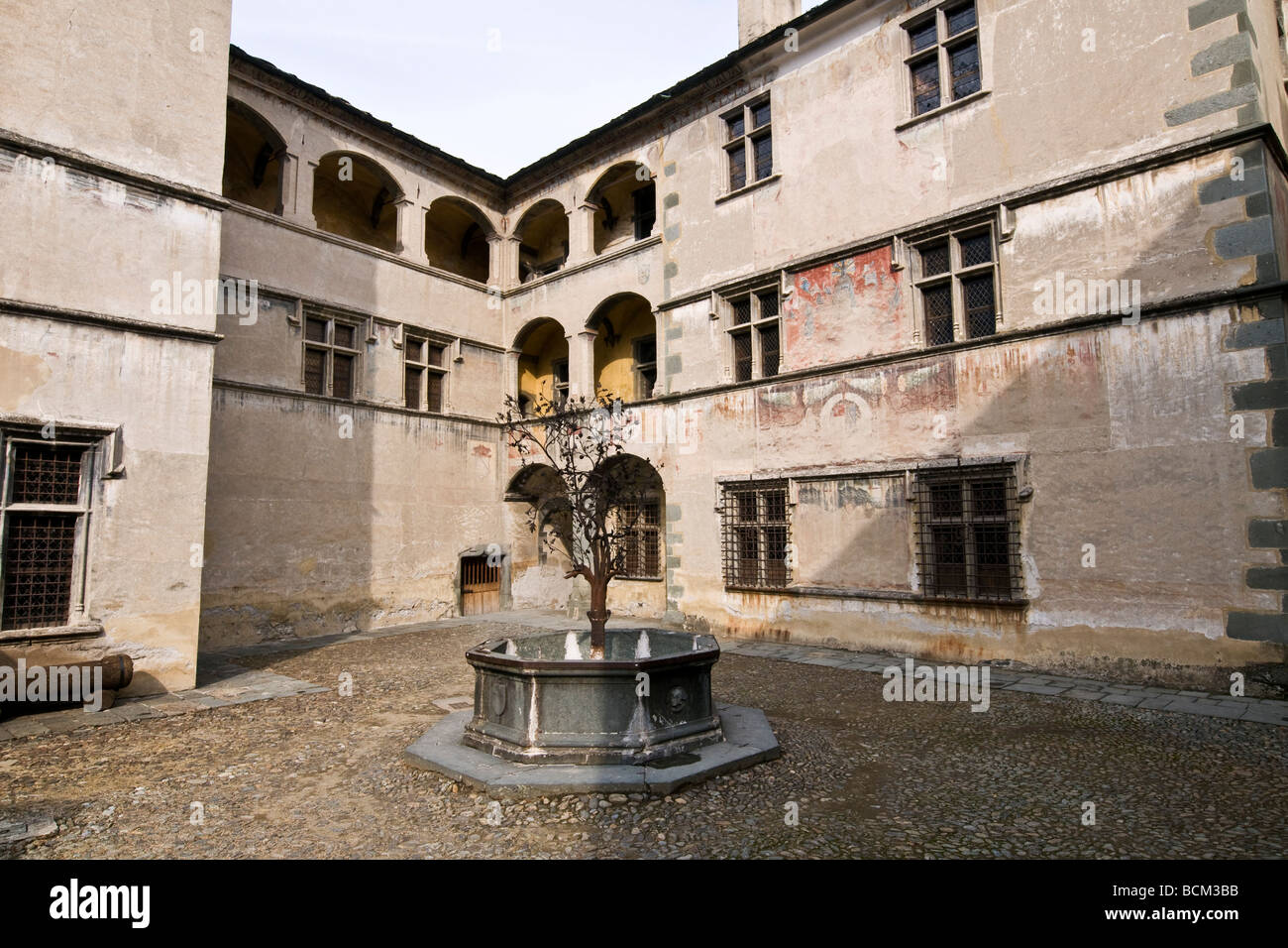 Issogne Castle Aosta Italy Stock Photo - Alamy