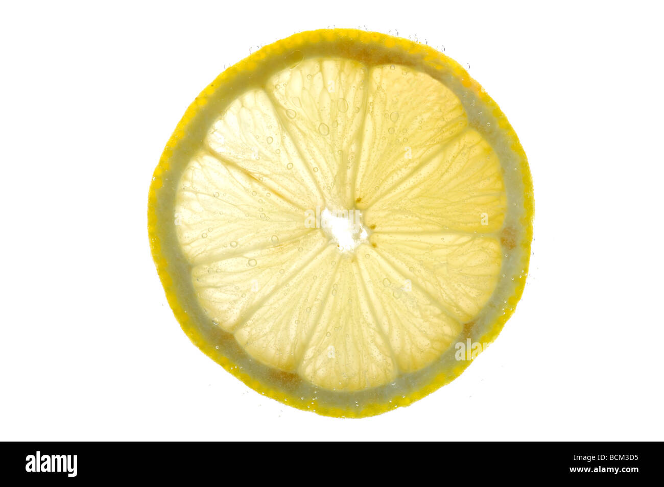 object on white food Lemon in water closeup Stock Photo - Alamy