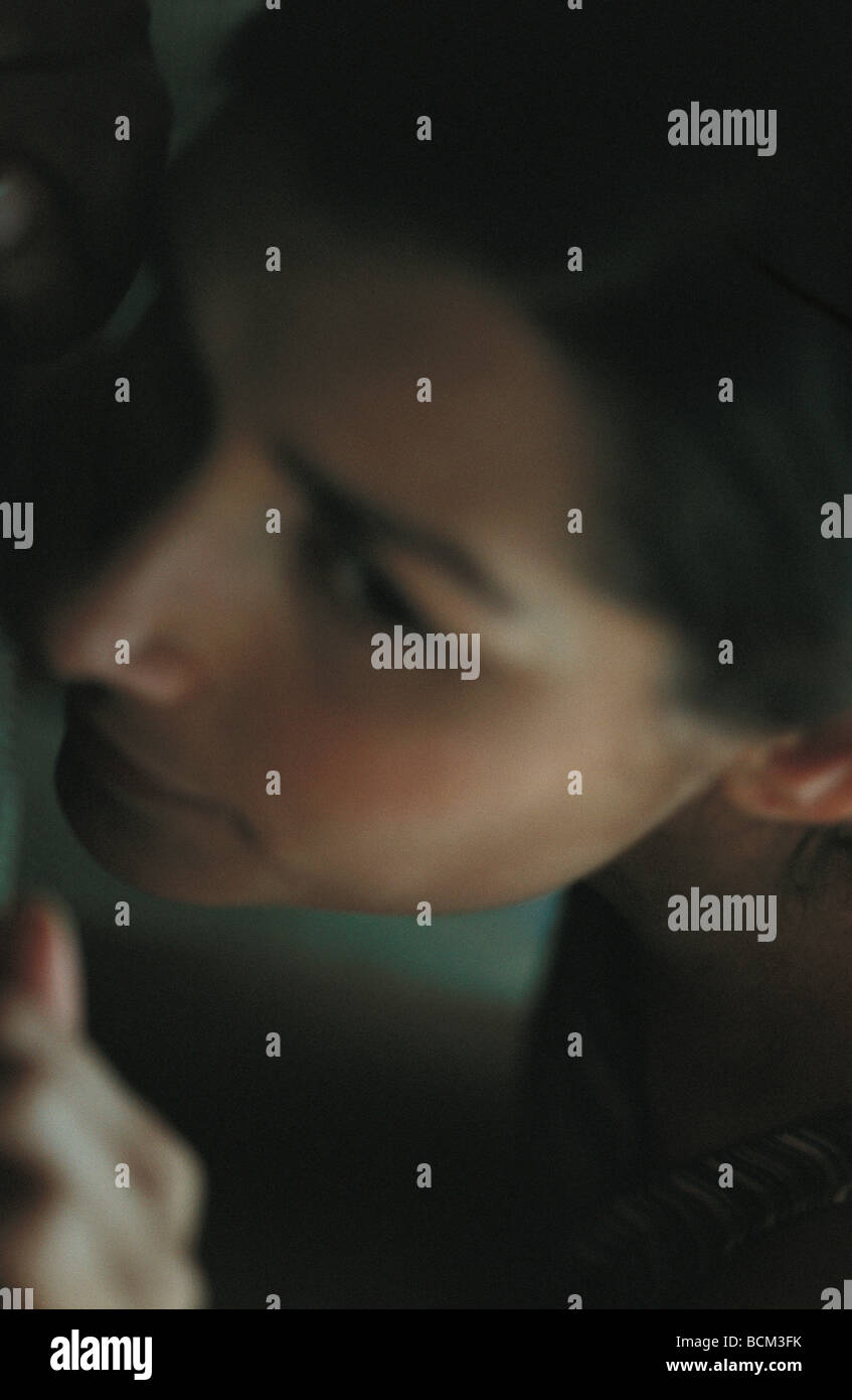 Woman from above moody hi-res stock photography and images - Alamy