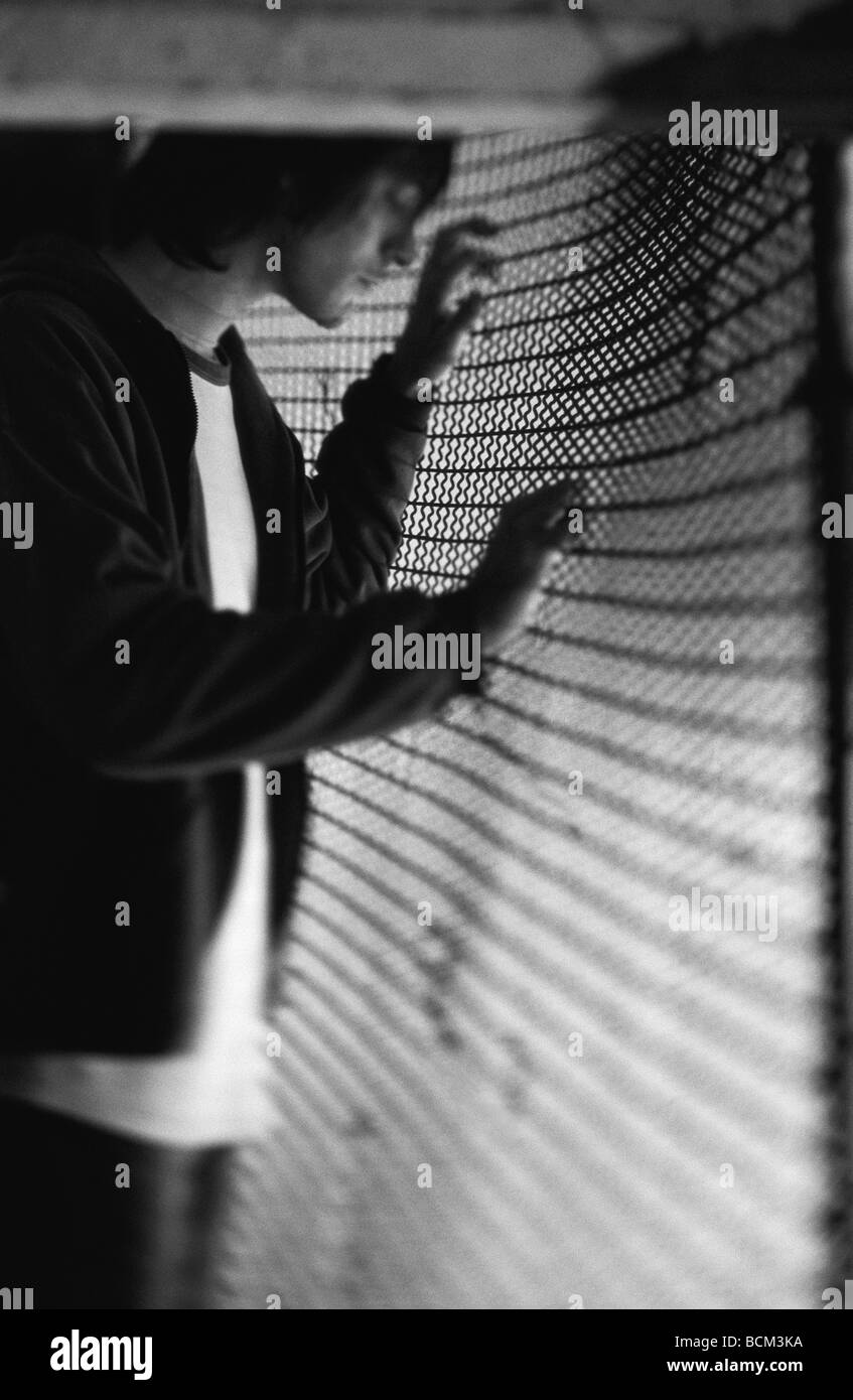 Side view man eyes Black and White Stock Photos & Images - Alamy