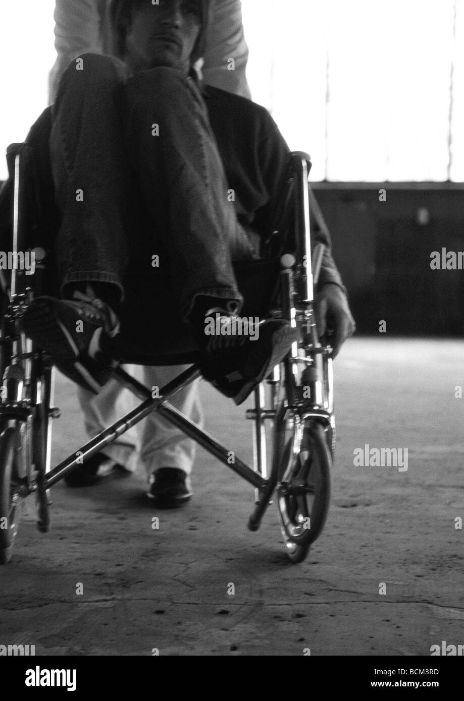 Wheelchair young man Black and White Stock Photos & Images - Alamy